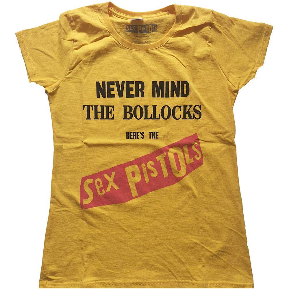 Sex Pistols Ladies Tshirt Never Mind The Bollocks Original Album Yello